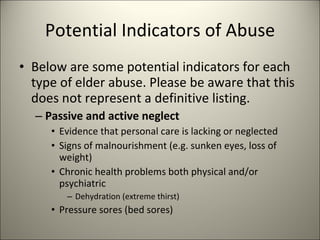 Abuse and neglect | PPT