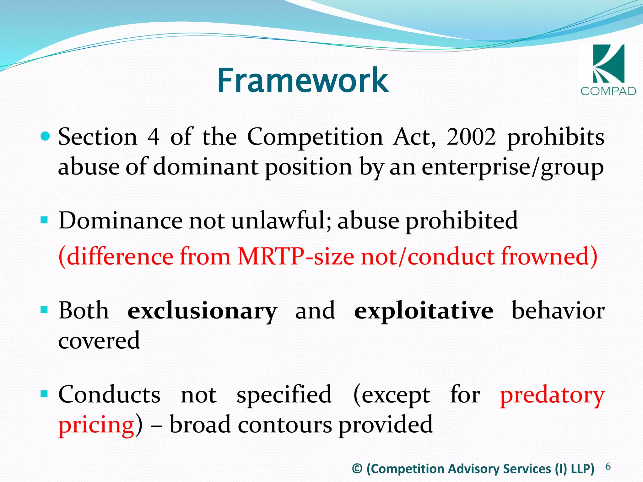 Abuse of Dominance in Competition Law | PPTX