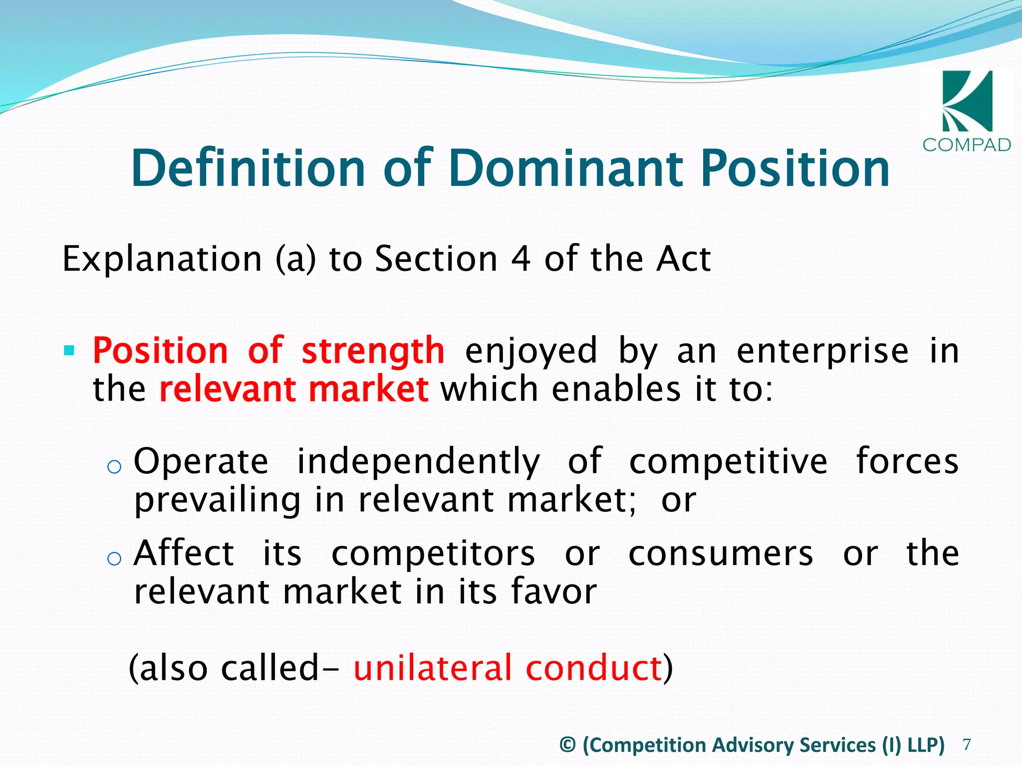 Abuse of Dominance in Competition Law | PPTX