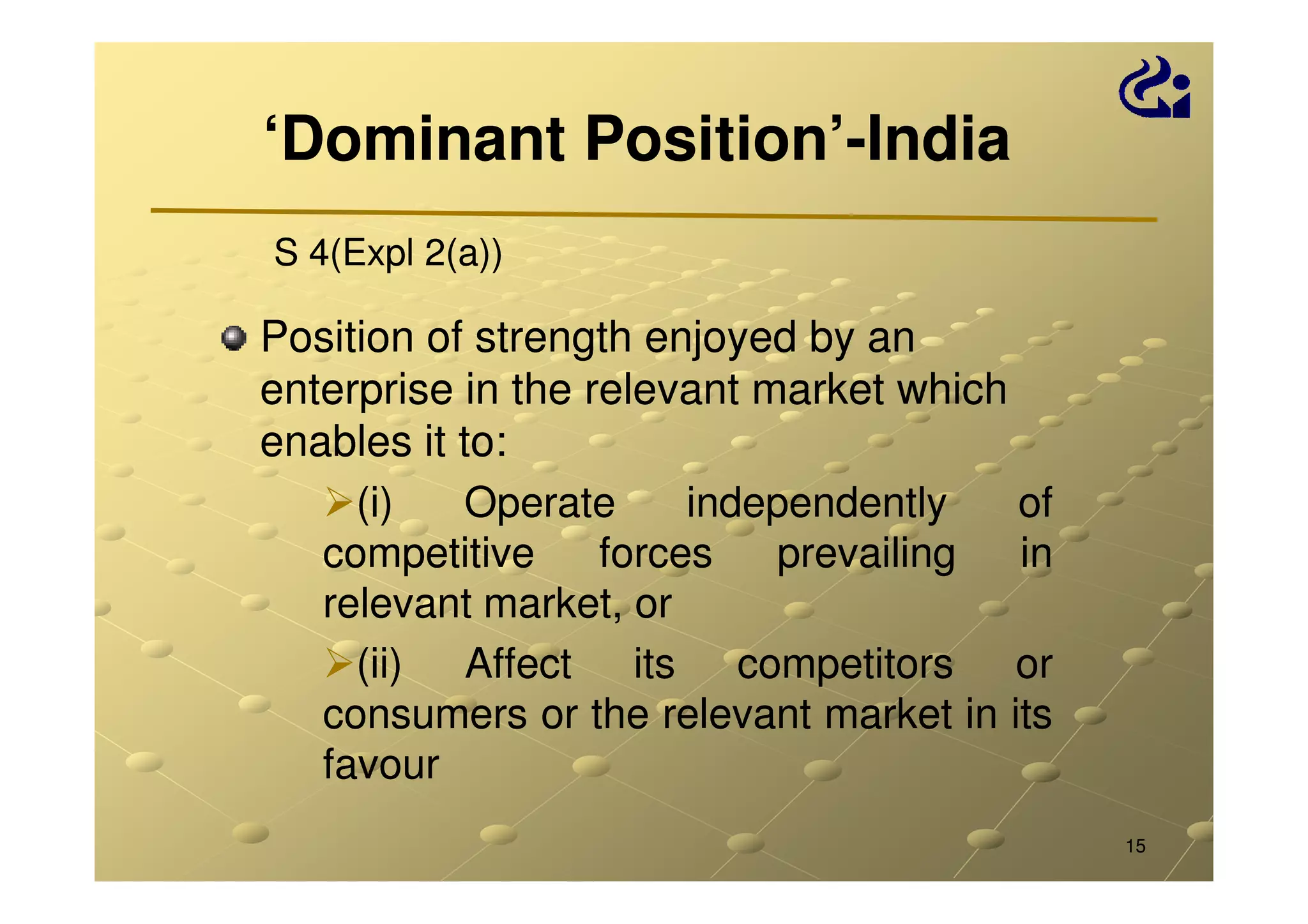 Abuse of dominant position_Kochi_2009 | PPT