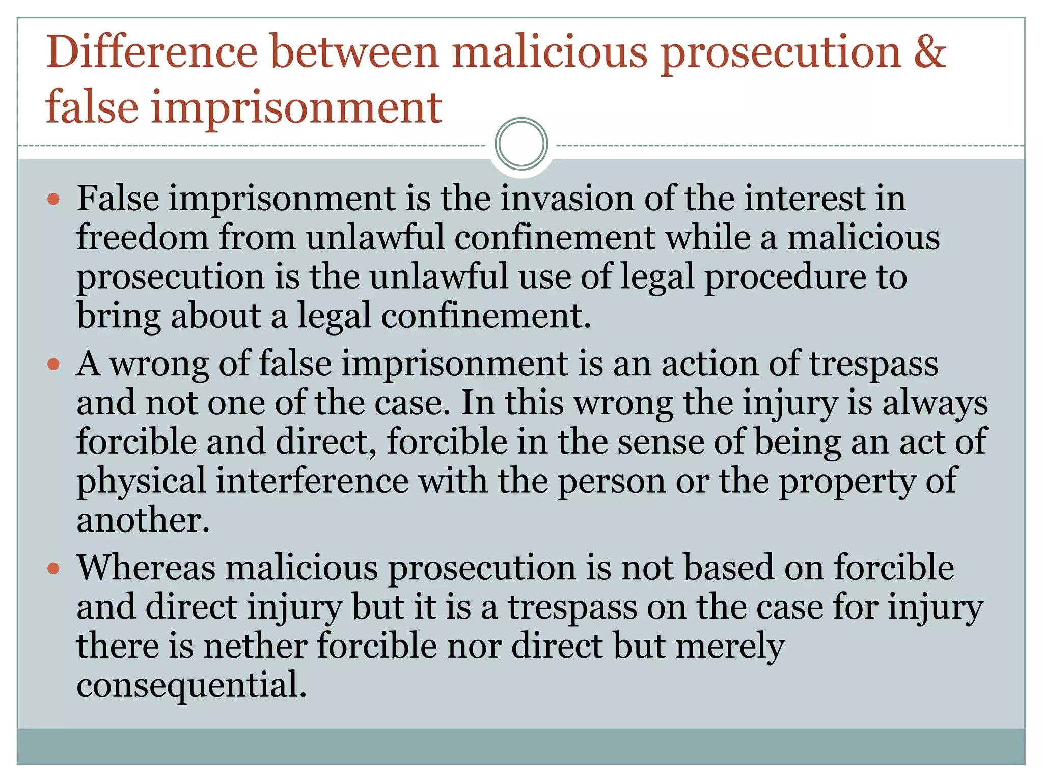 Tort- Abuse of legal proceeding. | PPSX