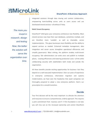 A Business Approach to SharePoint 2010 Whitepaper | PDF | Shareware and Freeware | Computer ...