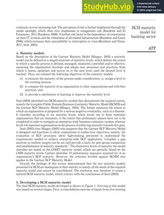 A Business Continuity Management Maturity Model For The UAE Banking ...