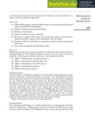 A Business Continuity Management Maturity Model For The UAE Banking ...