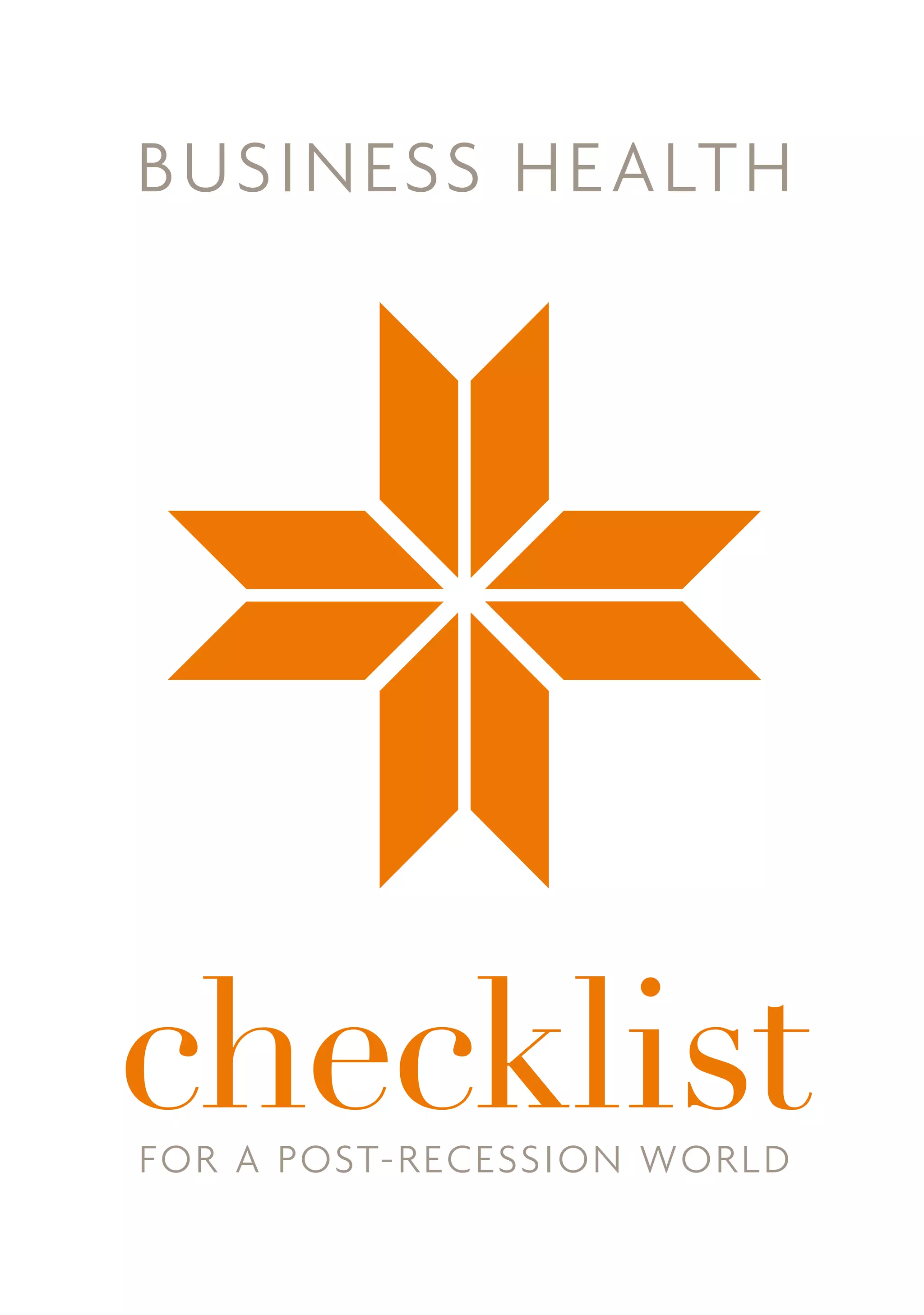 A business health checklist for a post recession world | PDF