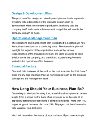 A business plan | PDF
