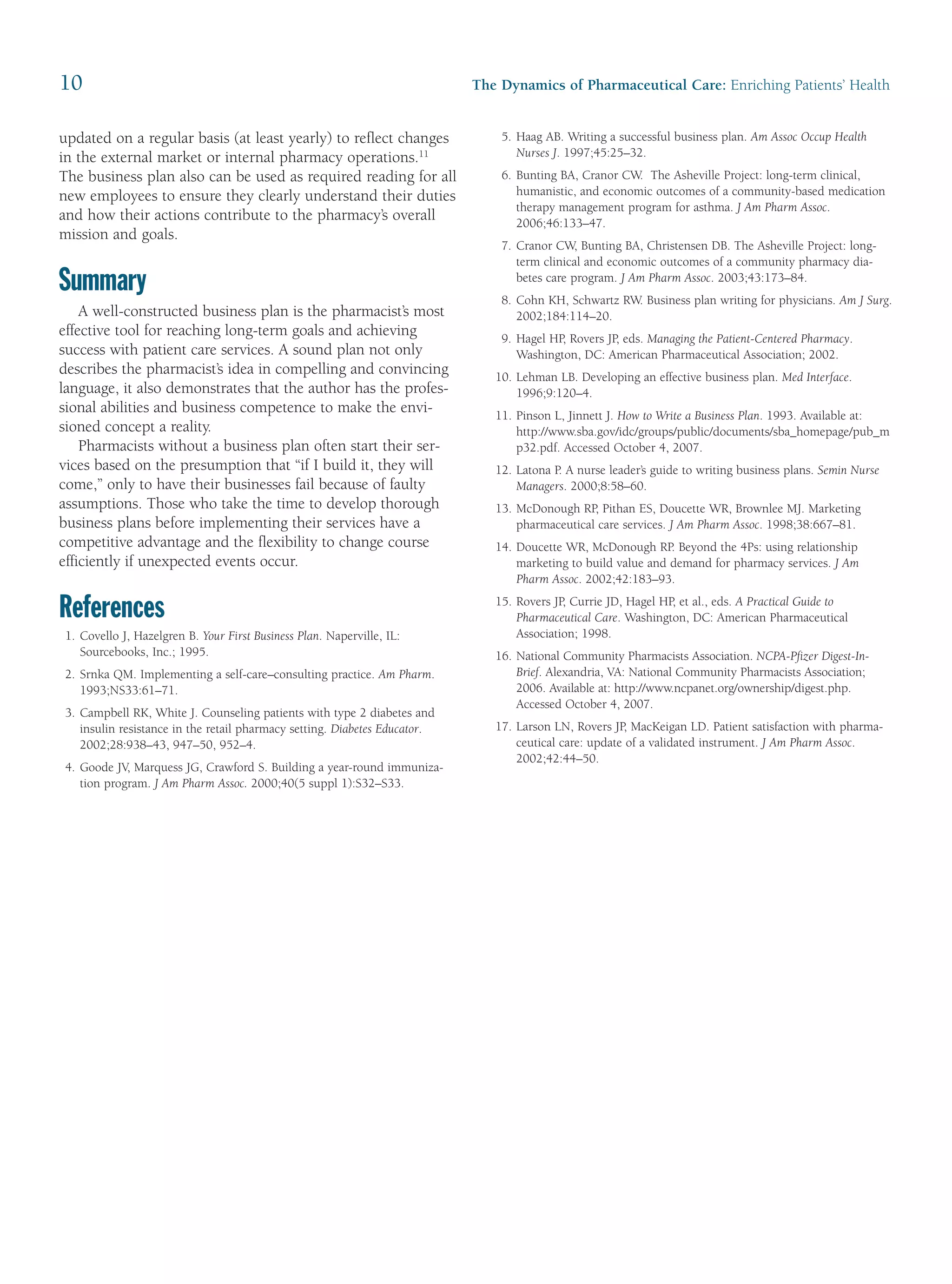 A business plan for a new pharmacy service | PDF