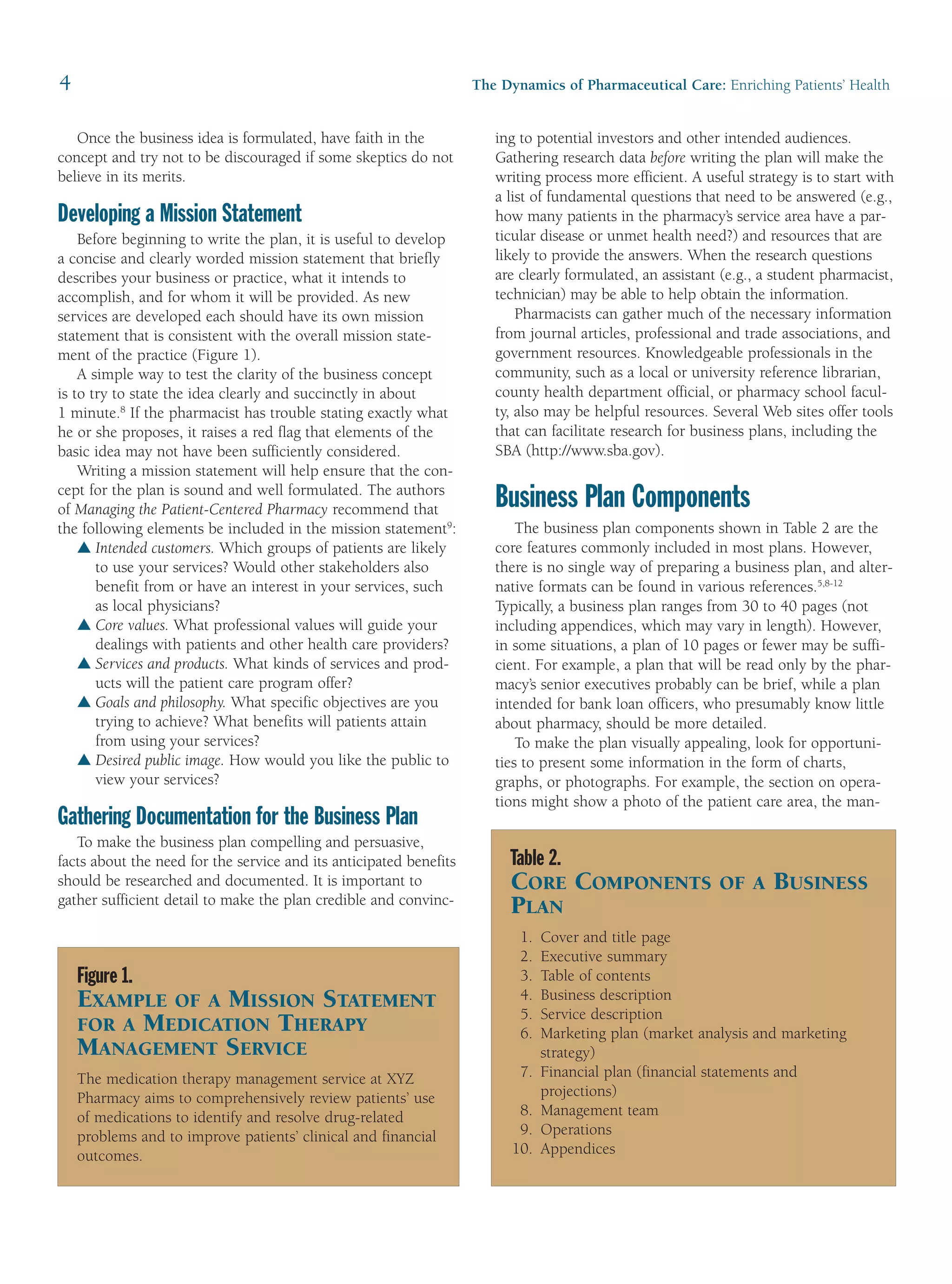 A business plan for a new pharmacy service | PDF