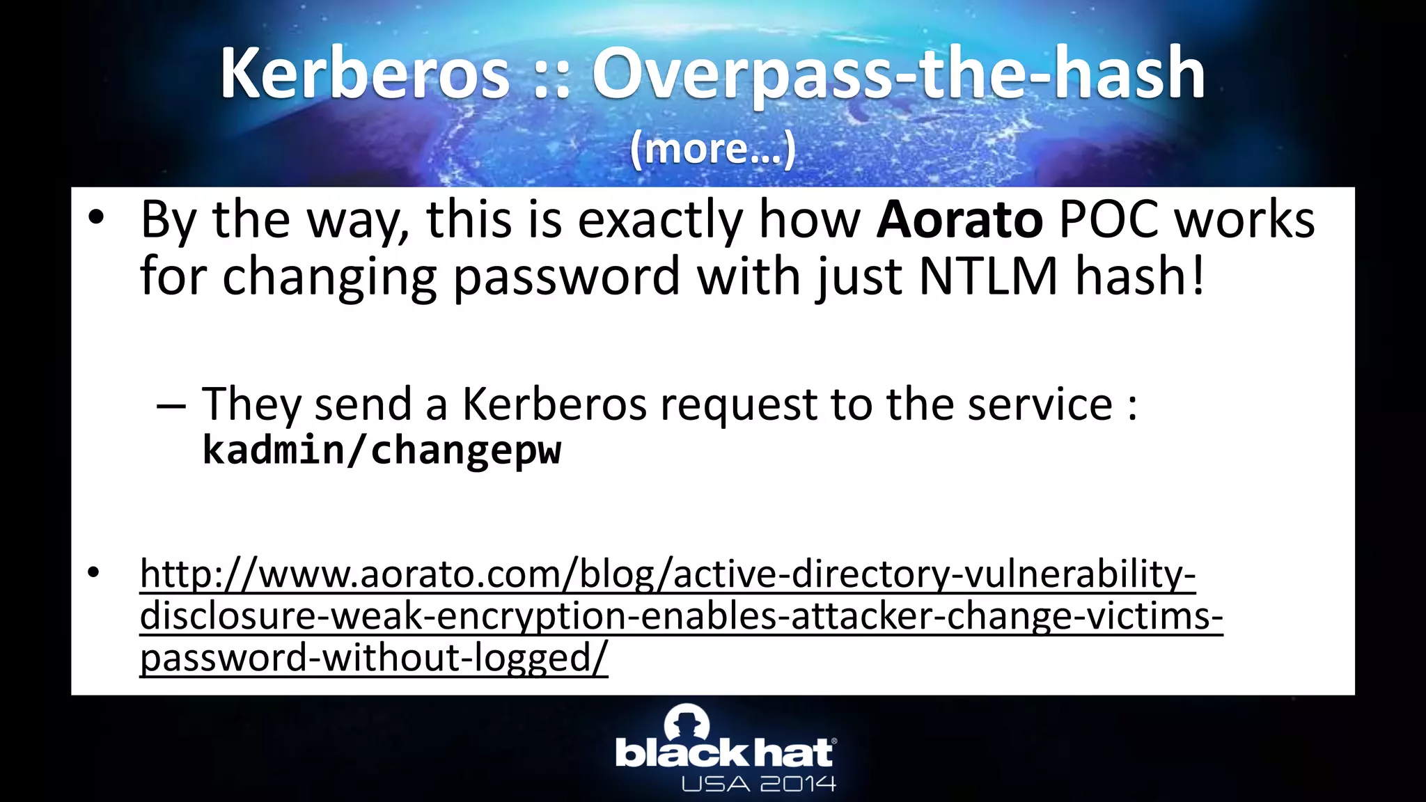 Abusing Microsoft Kerberos - Sorry you guys don't get it | PPTX