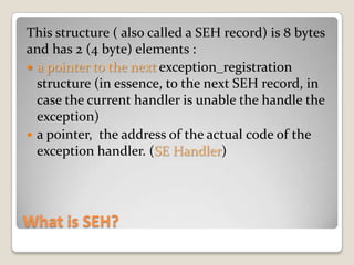 Abusing SEH For Fun | PPT