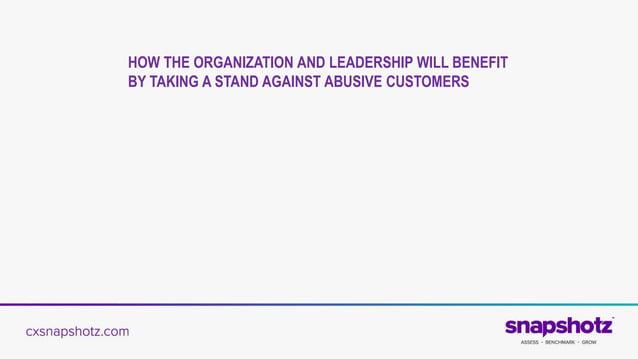 Say NO to customer abuse of frontline customer service agents 3 steps ...