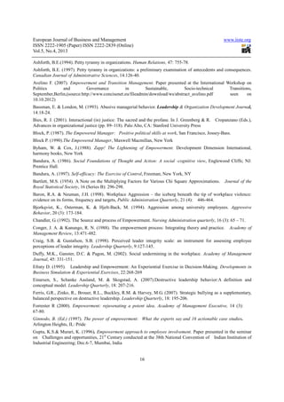 Abusive leadership – a barrier to employee empowerment | PDF