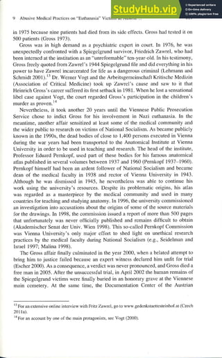 Abusive Medical Practices On Euthanasia Victims In Austria During And ...