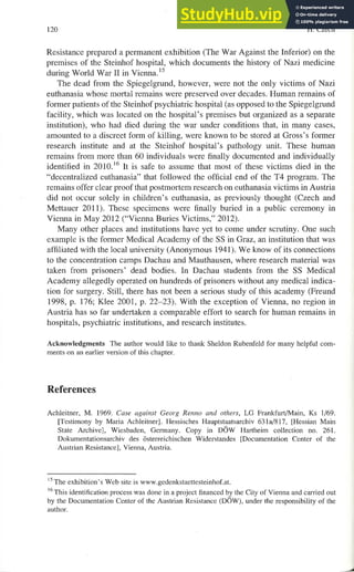 Abusive Medical Practices On Euthanasia Victims In Austria During And ...