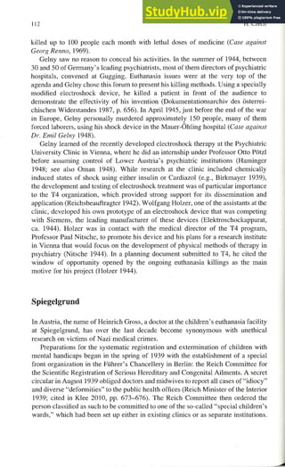Abusive Medical Practices On Euthanasia Victims In Austria During And ...