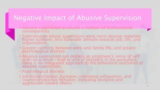 Abusive Supervision | PPTX