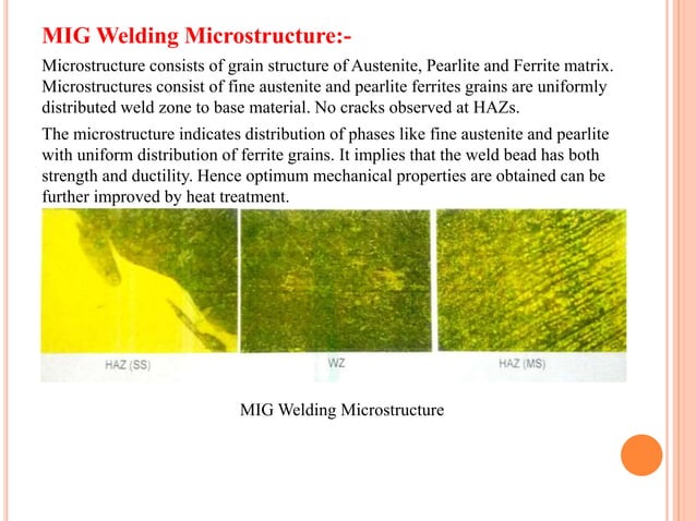 Experimental and Microstructural Analysis of TIG and MIG Welding on ...