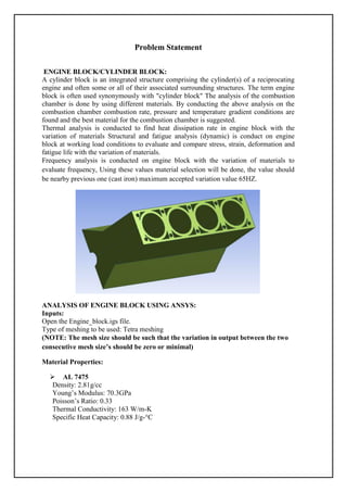 Engine Block/ Cylinder Block | PDF