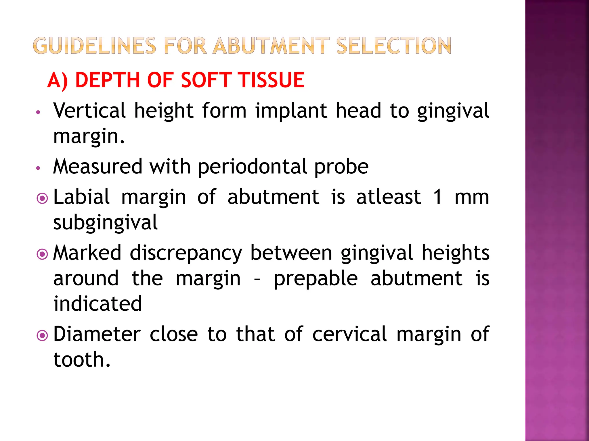 ABUTMENT SELECTION.pptx