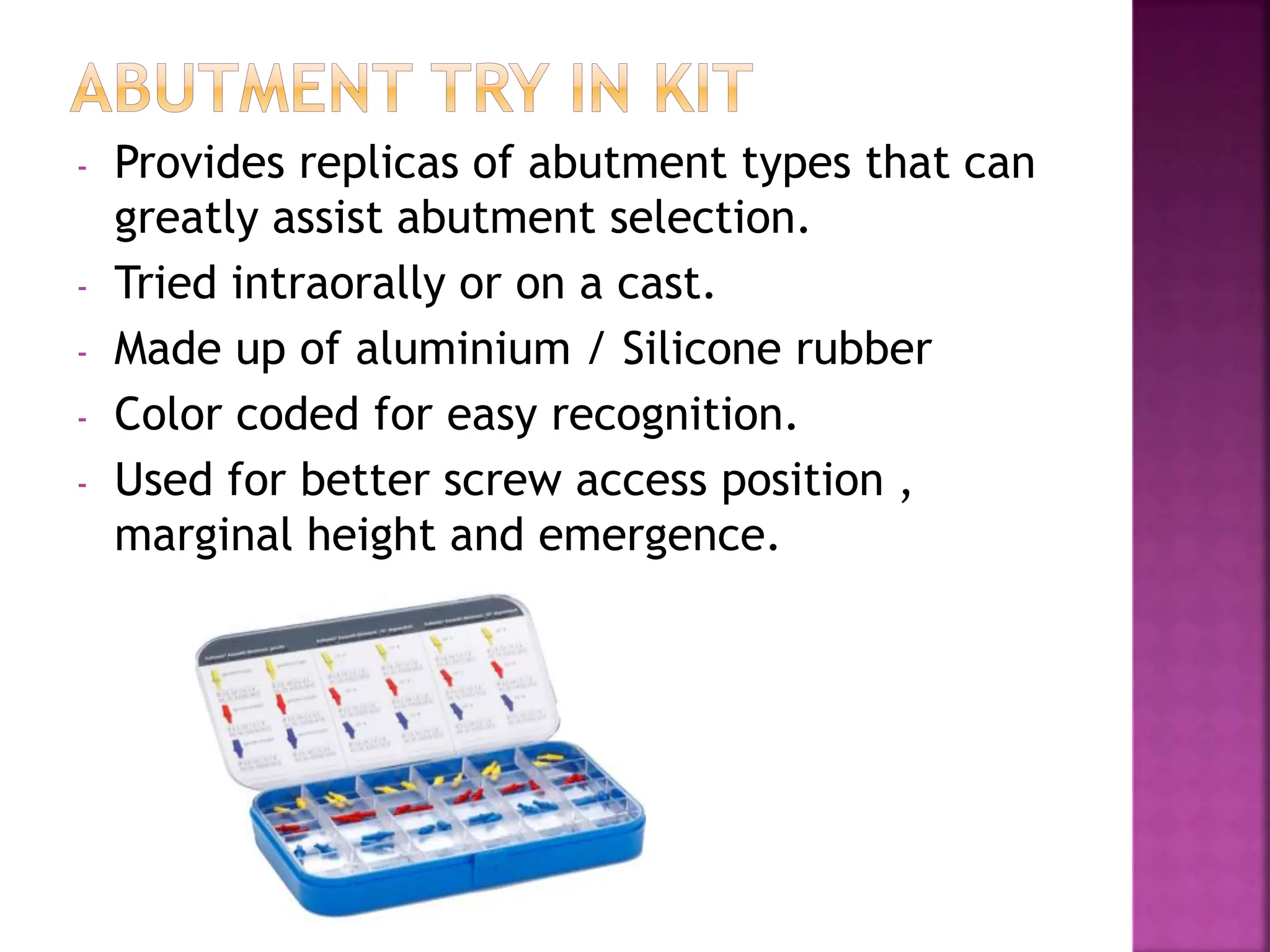 ABUTMENT SELECTION.pptx