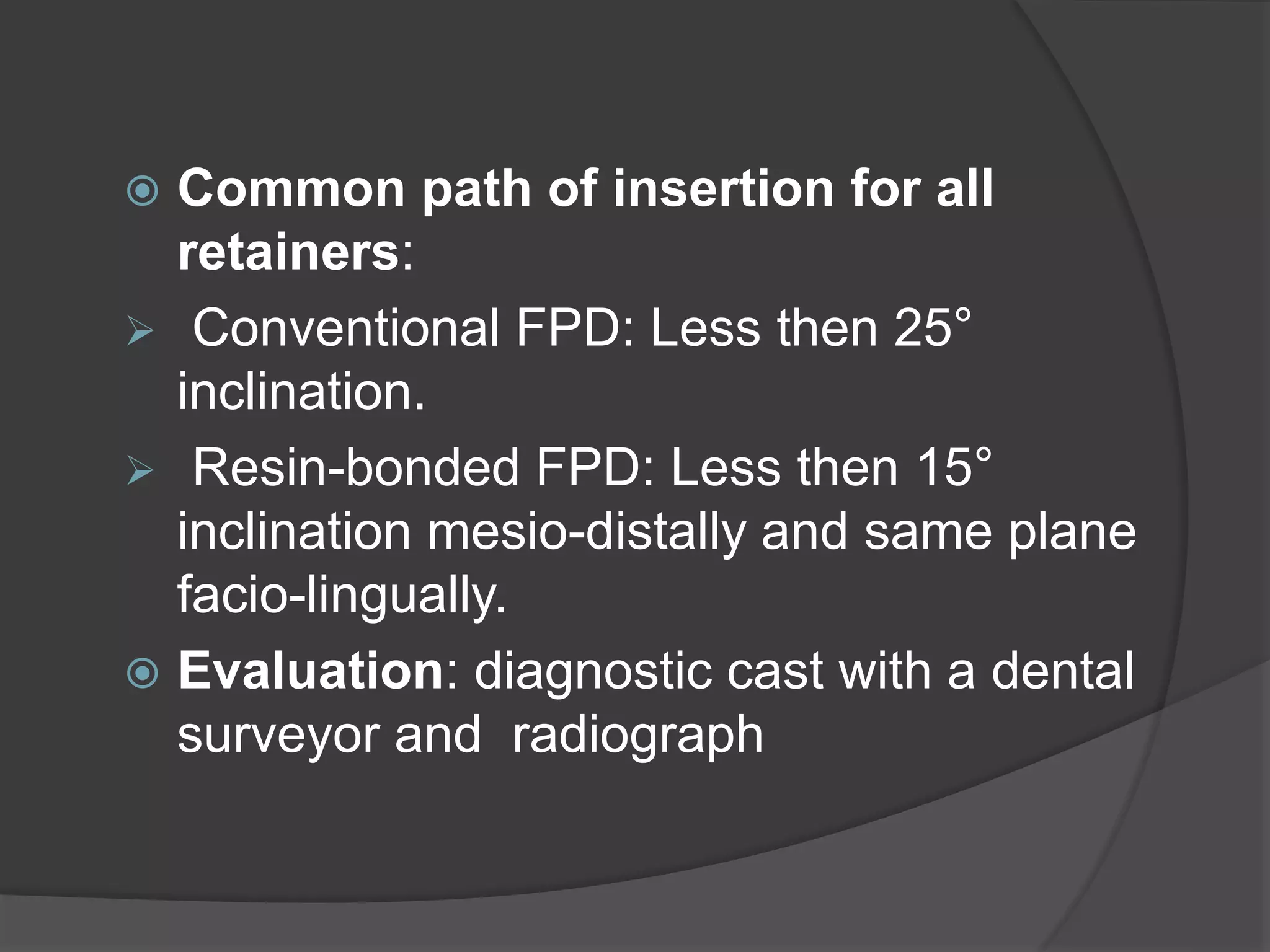 Abutment selection in fpd | PPTX