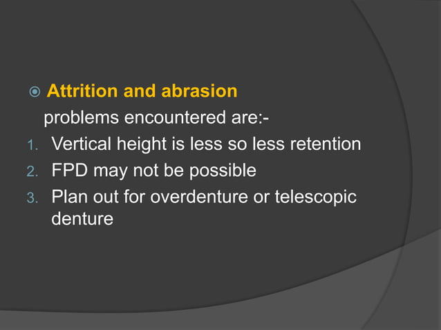 Abutment selection in fpd | PPTX