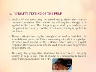 Abutment selection in FPD | PPTX