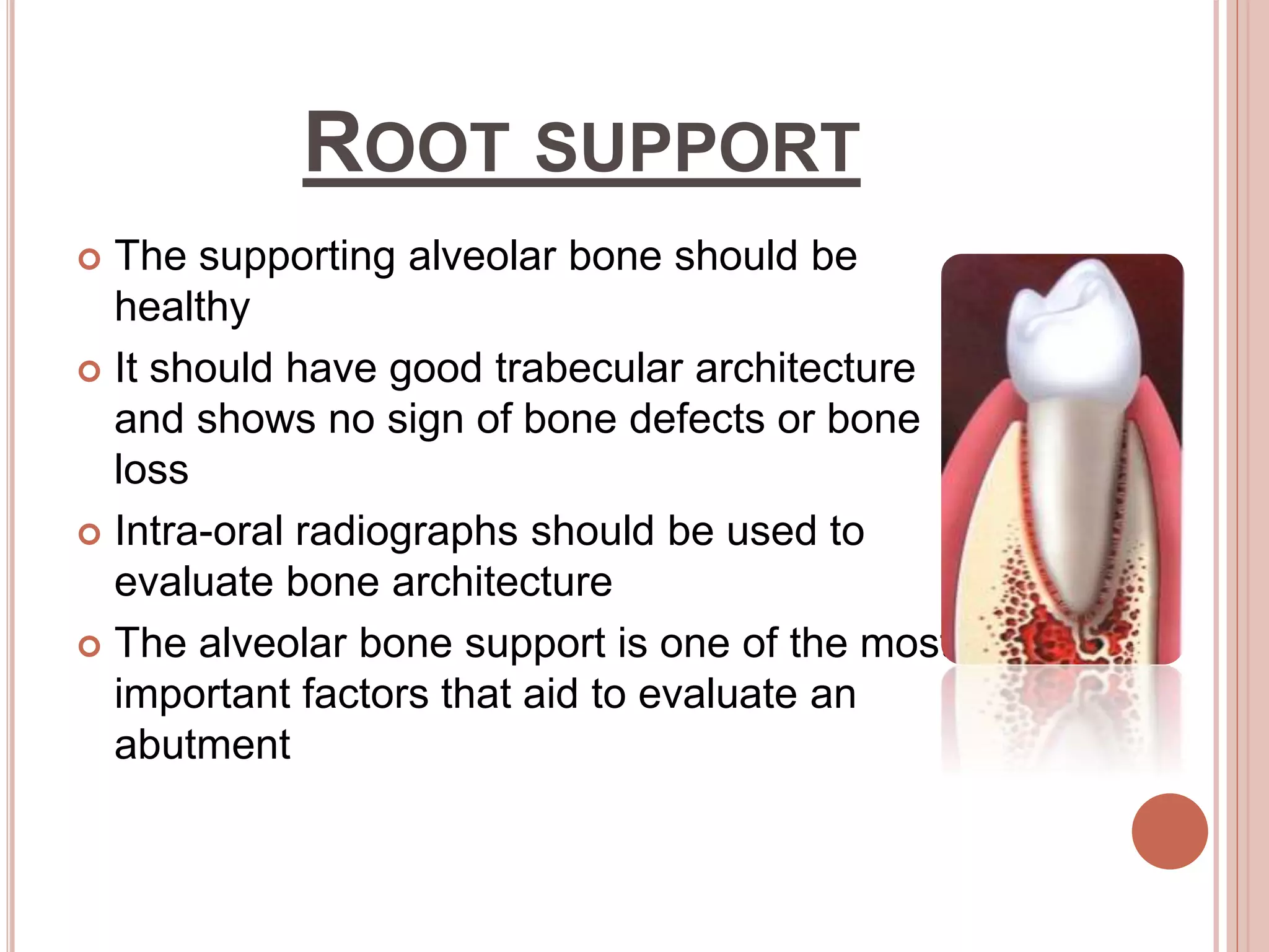Selection of Abutment Teeth | PPTX