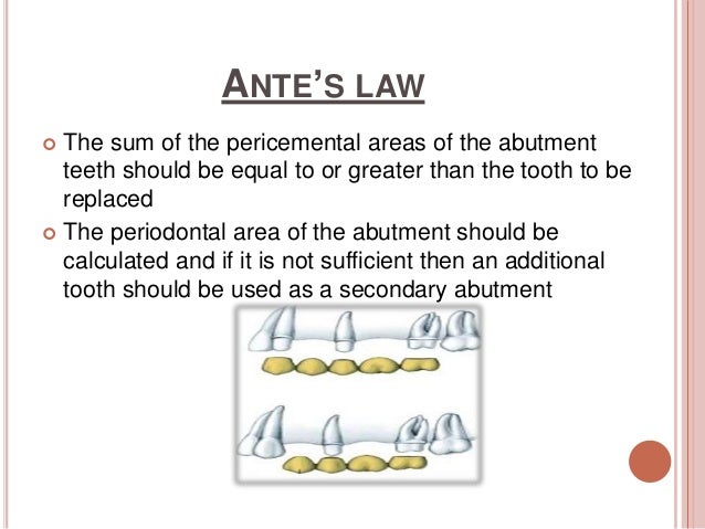 Selection of Abutment Teeth