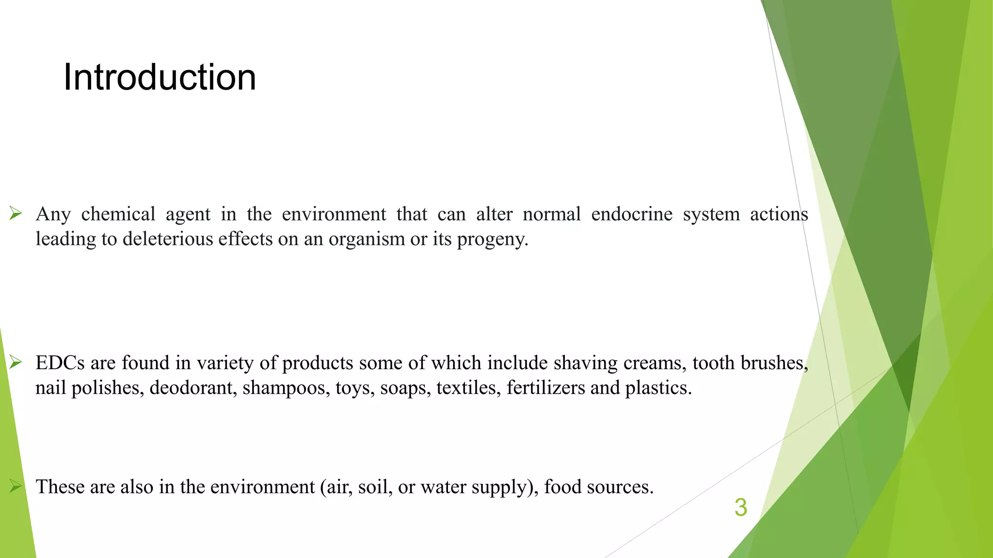 Endo crine disrupting Chemicals. E.D.C | PPT