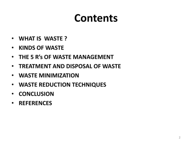 waste minimization techniques | PPTX | Indoor Environmental Quality ...