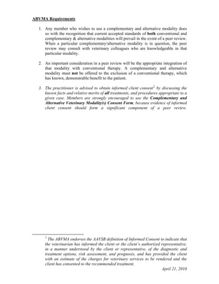 Abvma council guidelines on alternative & complementary practices | PDF ...