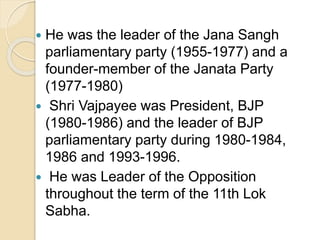 Atal Bihari Vajpayee | PPTX
