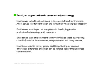 ABW Email Communications Presentation | PPT