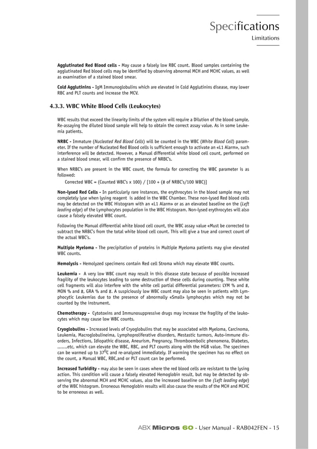 Abx micros 60 manual | PDF