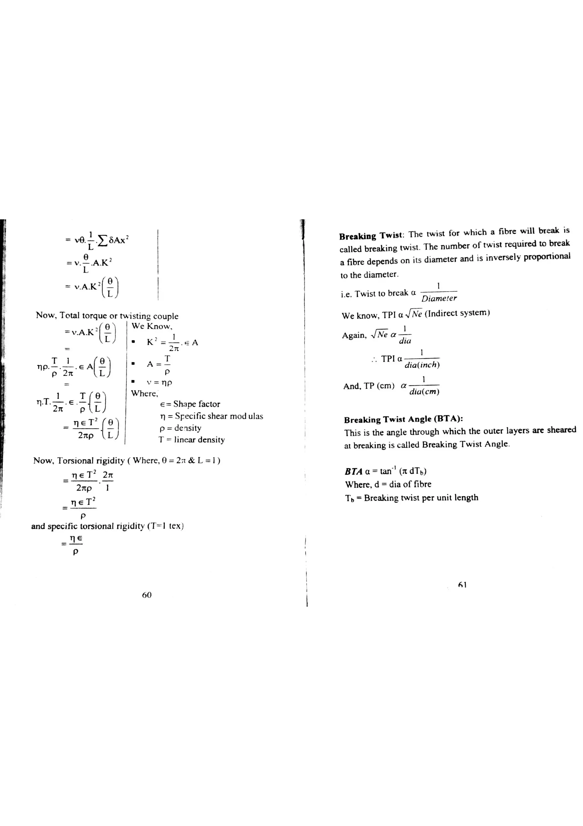 A shortnotes on textile physics I | PDF