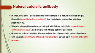 Abzyme(catalytic antibody) | PPTX