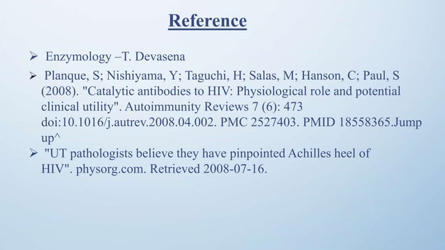 Abzymes | PPTX | Chemistry | Science