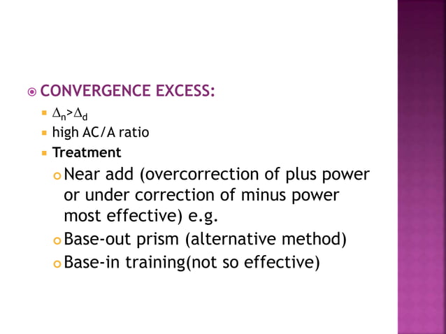 AC/A | PPTX | Eye and Vision Conditions | Diseases and Conditions