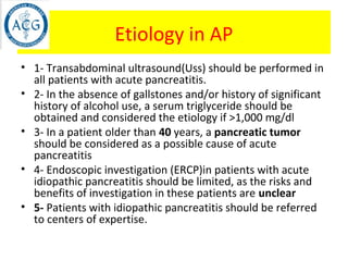 Acute pancreatitis updates & debates | PPT