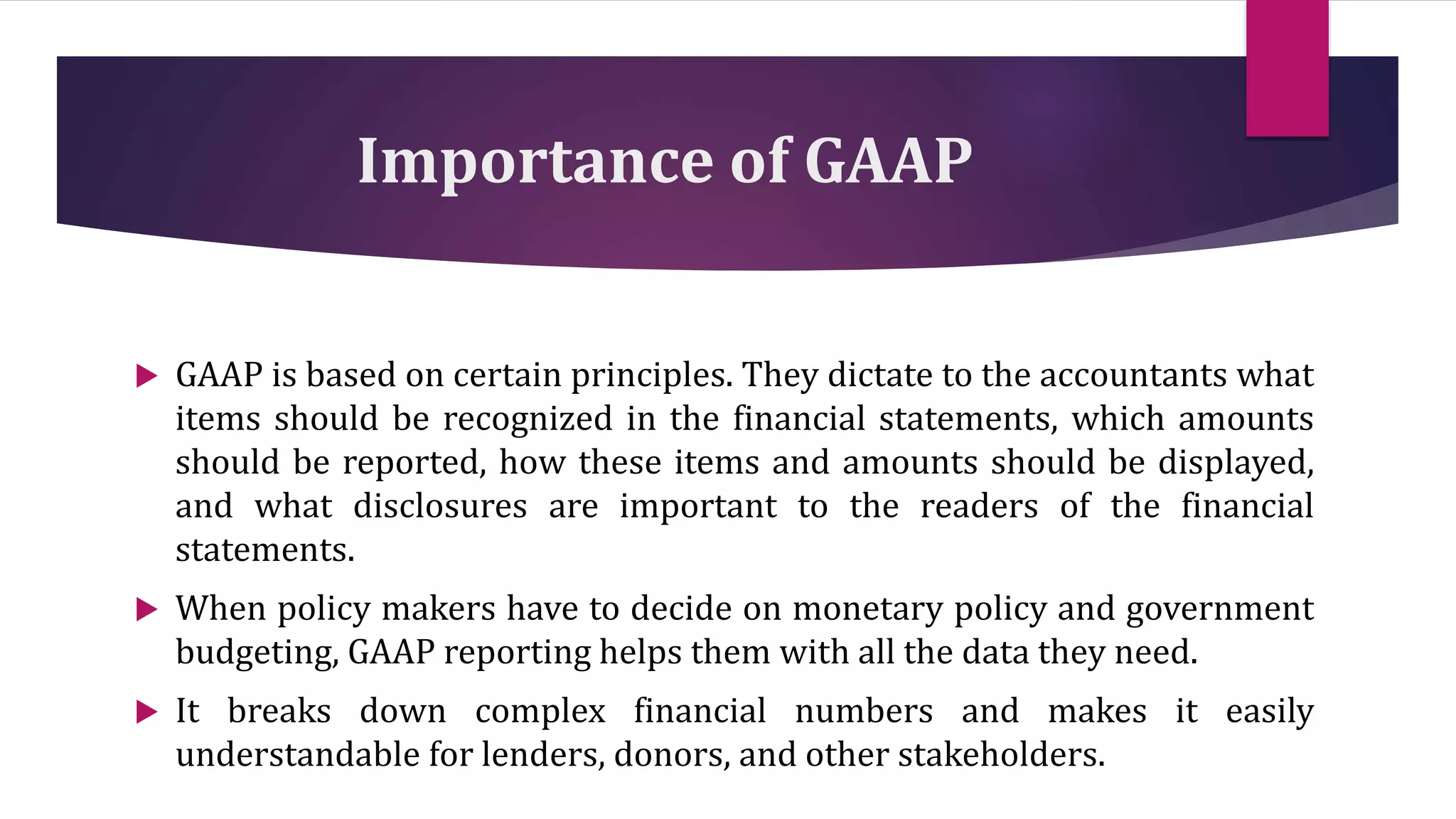GAAP, Accounting Standards and IFRS | PPTX