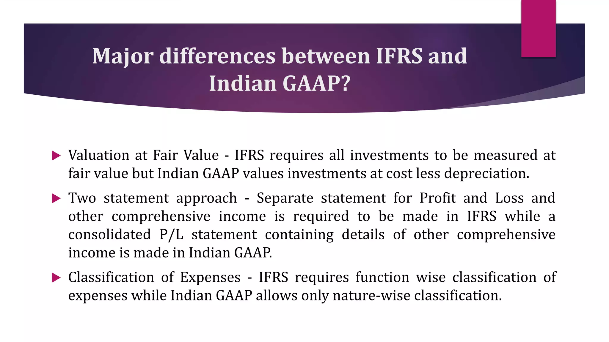 GAAP, Accounting Standards and IFRS | PPTX