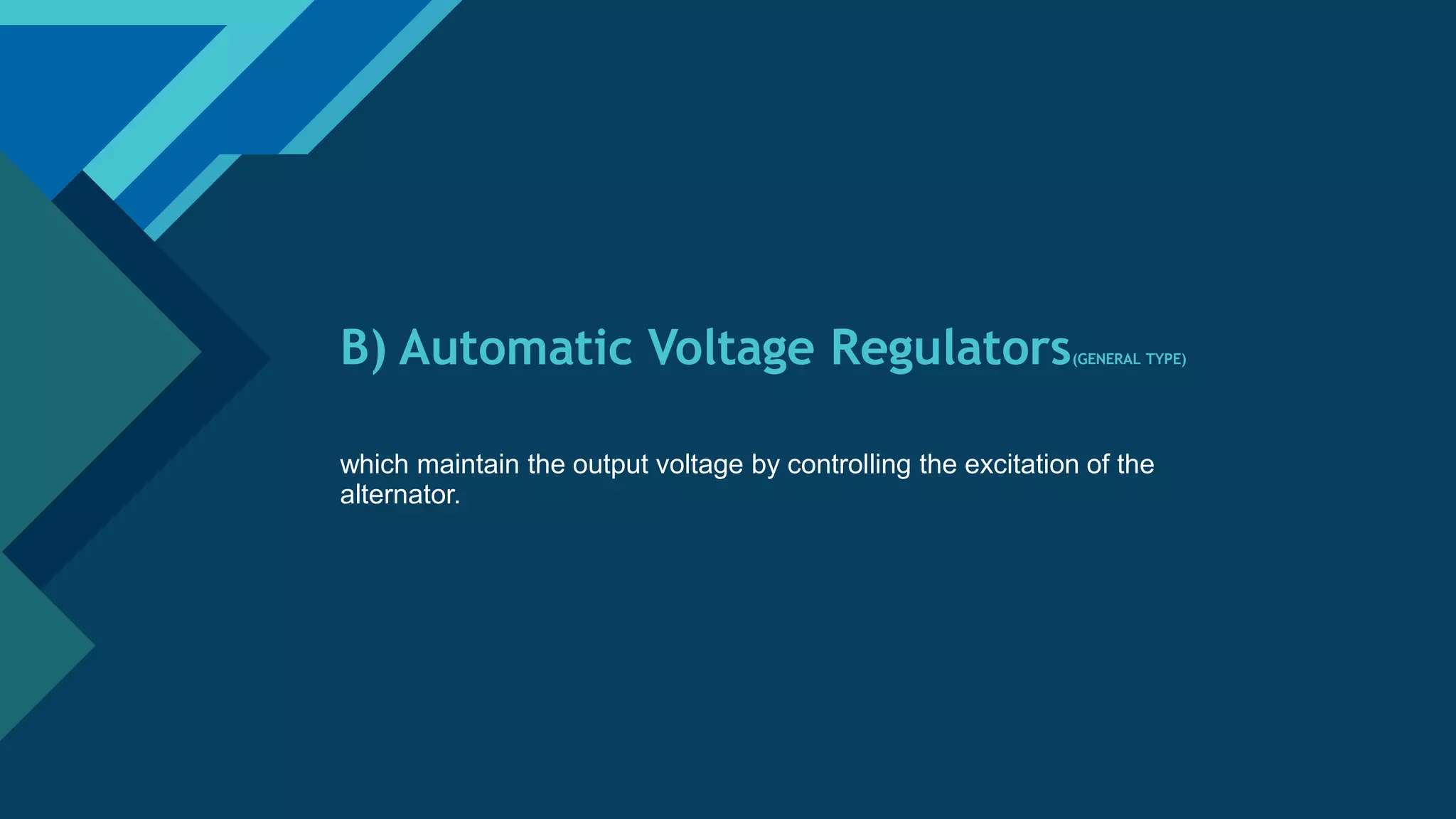 Automatic voltage regulations And V curves of alternators | PPTX