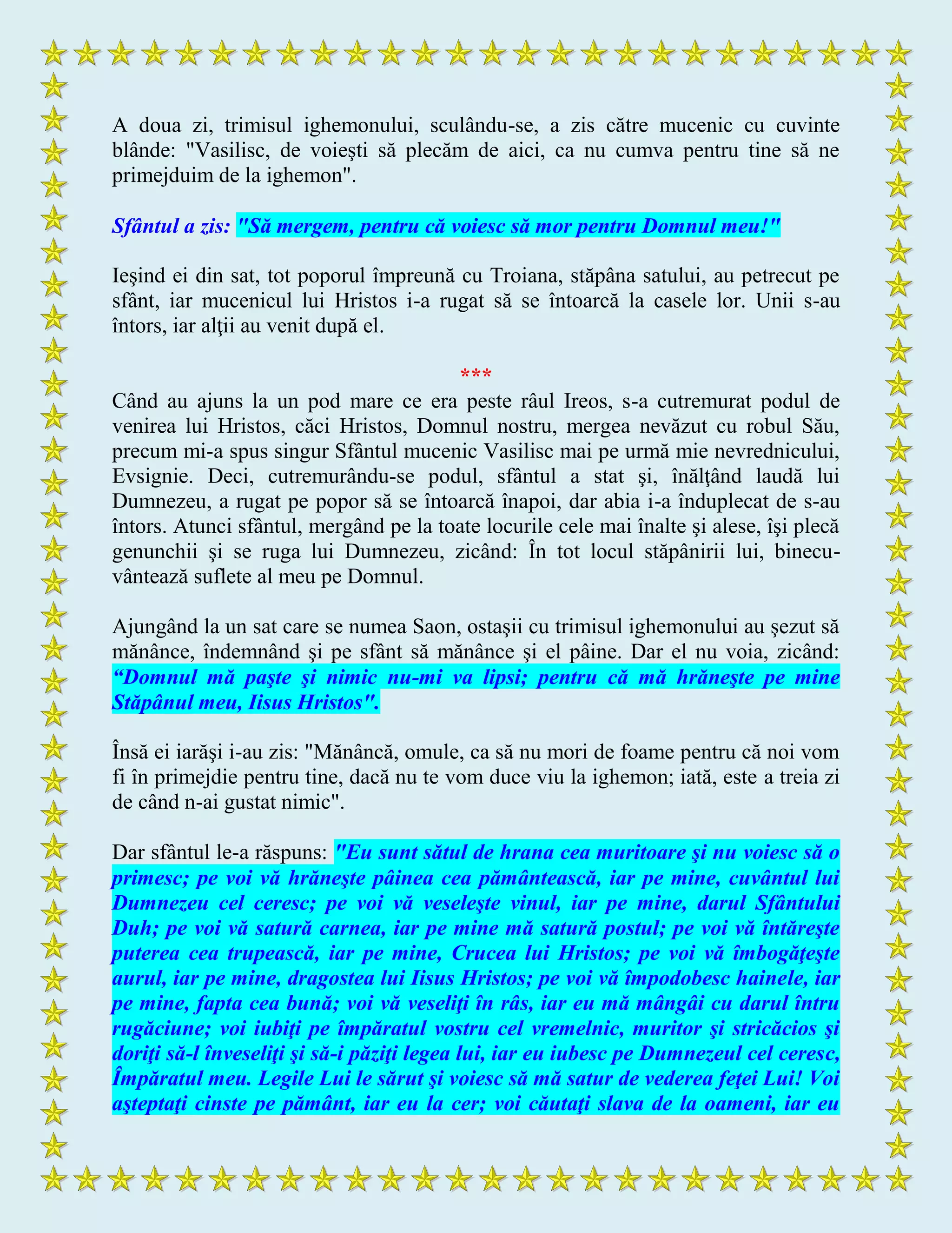 Acatistul Sfântului mucenic Vasilisc (3 martie şi 22 mai) | PDF