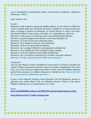 Acatistul Sfântului mucenic Vasilisc (3 martie şi 22 mai) | PDF