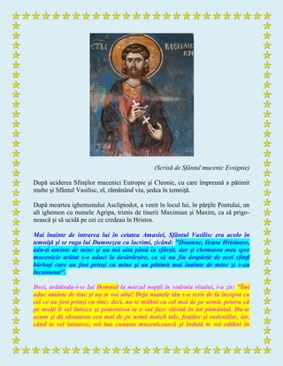 Acatistul Sfântului mucenic Vasilisc (3 martie şi 22 mai) | PDF