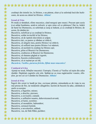 Acatistul Sfântului mucenic Vasilisc (3 martie şi 22 mai) | PDF