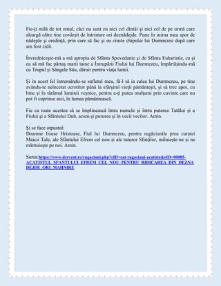 Acatistul Sfântului Efrem cel nou pentru ridicarea din deznădejde sau ...