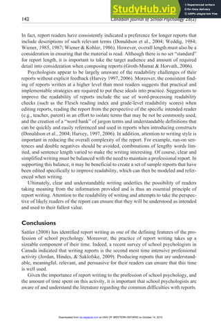 A C.L.E.A.R. Approach To Report Writing A Framework For Improving The ...