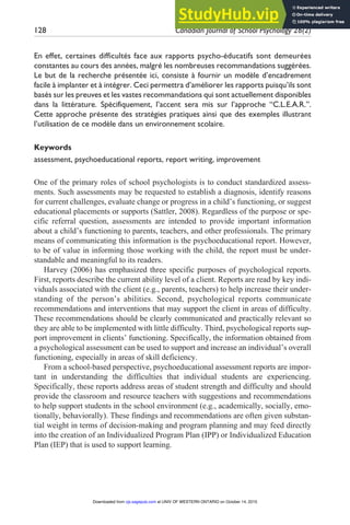 A C.L.E.A.R. Approach To Report Writing A Framework For Improving The ...